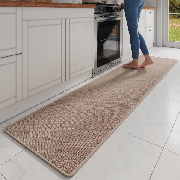商品名:  YDKGL Kitchen Mats for Floor, Super Absorbent Kitchen Rugs Non Slip Washable, Soft Imitation Linen Braided Kitchen...
