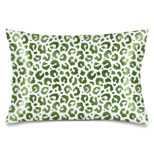 商品名:  Silk Satin Pillowcase for Hair and Skin,Leopard Throw Pillow Cover Queen Size Pillowcases Envelope Closure,Leopard...