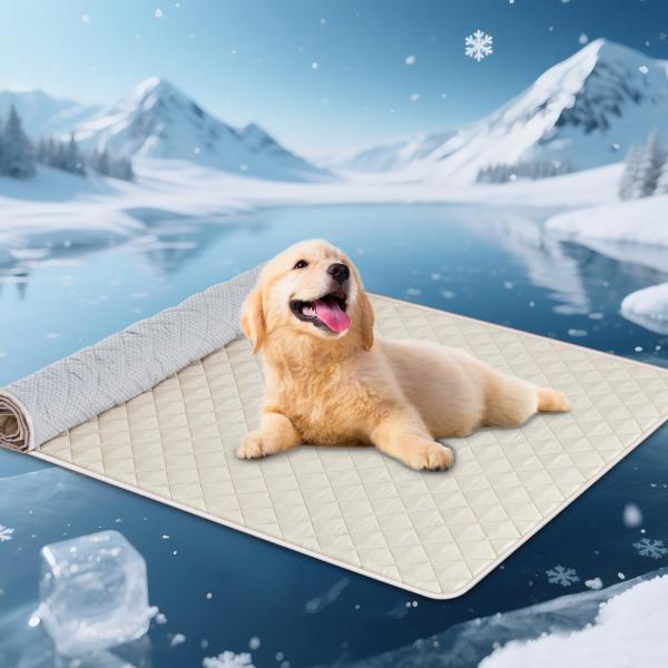 商品名:  H.VERSAILTEX Summer Cooling Mat &amp; Sleeping Pad, Breathable Cooling Mat for Dogs with Non-Slip Design, Cooling ...