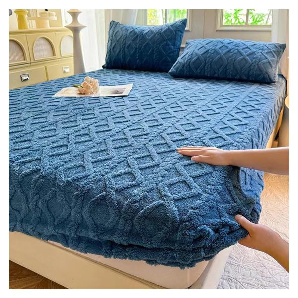 商品名:  OREZAUQS Velvet Fitted Sheet Twin Size, All-Season Elastic Bed Sheets with 30cm deep Pocket, Plush Bed Sheet Mattr...