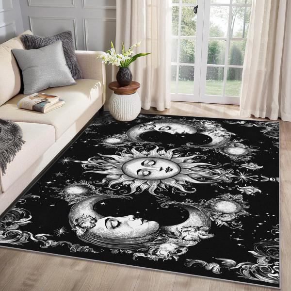 商品名:  MMYAOKEN Sun and Moon Rugs for Bedroom - Sun and Moon Area Rug 5x8, Boho Celestial Mystical Rugs for Living Room B...
