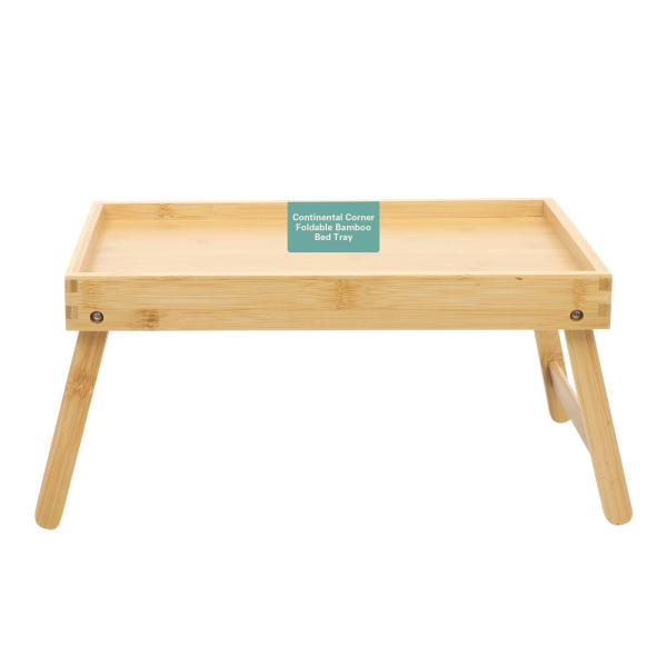 商品名: Gibson Home コンチネンタル 竹製ベッドトレイ 折りたたみ脚付き 朝食 食事 仕事 ノートパソコン 折りたたみ式サービング用 Gibson Home Continental Bamboo Bed Tray with Fo...