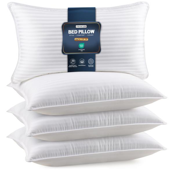 商品名:  Utopia Bedding Bed Pillows King Size Set of 4 (White), Down Alternative Pillows for Sleeping, Cooling Hotel Qualit...