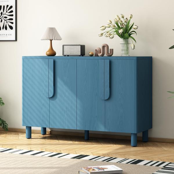 商品名:  VilroCaz 48'' Sideboard Buffet Storage Cabinet, Wood Accent Entryway Console Table Sofa Table with Unique Arc Hand...