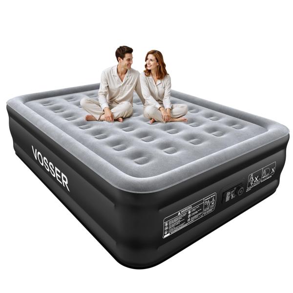 商品名:  VOSSER Air Mattress Queen with Built in Pump,Updated Blow Up Mattress in 3 Mins,18'' Raised Self Inflatable Mattre...