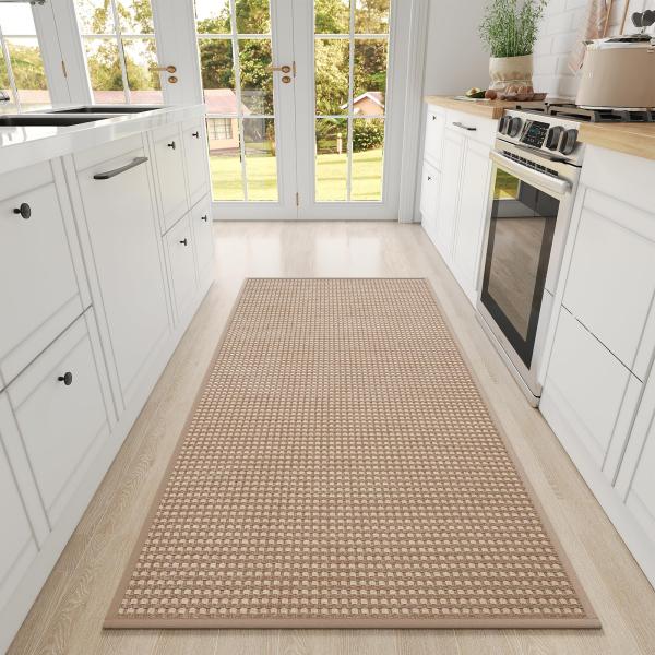商品名:  YDKGL Large Kitchen Runner Rugs Long Kitchen Mat Non Slip Washable, Super Absorbent Soft Chenille Braided Kitchen ...