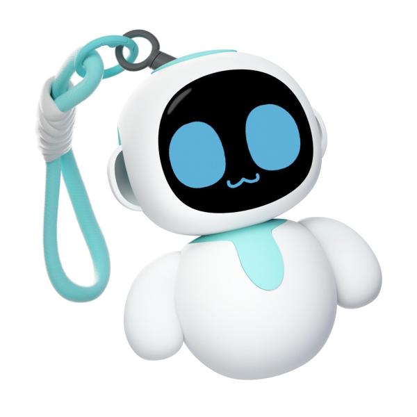 商品名:  ENERGIZE LAB Eiliko Aquamarine - Your Tiny AI Charm Robot That Matches Every Daily Outfit, Fun Electronic Pendant ...