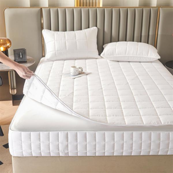 商品名:  Mattress protector Double Mattress Cover Zipped Quilted Mattress Protector Single/Small Double/King Bed Mattress T...