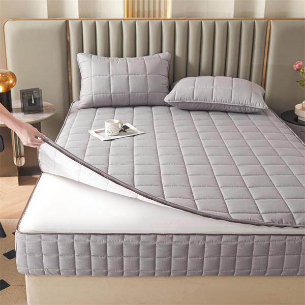 商品名:  Mattress protector Double Mattress Cover Zipped Quilted Mattress Protector Single/Small Double/King Bed Mattress T...