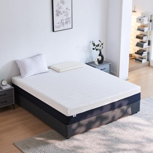 商品名: KOPEECHO(コピーチョ) クイーン マットレス 8インチ ジェル低反発マットレス 中硬め 涼しげな睡眠 圧力緩和 交換簡単 CertiPUR-US 認定コルチョン箱入り KOPEECHO Queen Mattress, 8 ...