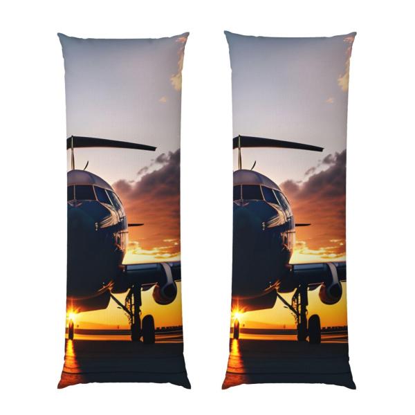 商品名:  Aircraft Plane at Sunset Print Body Pillow Cover for Bed Premium Long Body Pillow Case Cover 20x54Inches with Zipp...