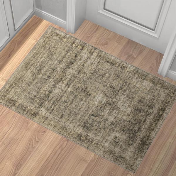 商品名:  LOOMY 2x3 Washable Rug for Bathroom Floor or Entryway, Soft Indoor Rugs For Inside House, Small Turkish Carpet, Th...