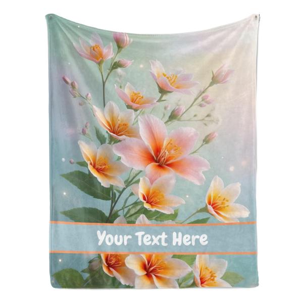商品名:  Flower Blanket, Customizable Name Blankets, Ultra-Soft Cozy Blanket for Couch, Sofa, Bed, Camping, Travel, 40"x50"...