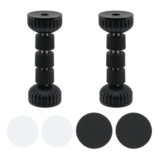 商品名: Geesatis (ジーサティス) 2セット 調節可能なねじ付きベッドフレーム 揺れ防止ツール 家具パッドとネジ付きヘッドボードストッパー 壁やソファ、ベッドフレーム、ヘッドボード用のベッドストッパー しわが寄らない (3.7~4...