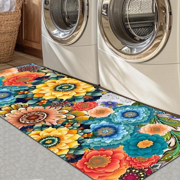 商品名:  Laundry Room Rug Runner 17"X 51" Kitchen Mat Washable Entryway Rugs Soft Non Slip Laundry Carpets Comfort Standing...