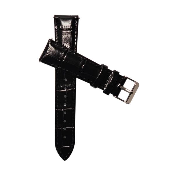 商品名: Alxptino 腕時計バンド (20mm)。 Alxptino Quick Release Soft Cowhide Leather Watch Band Classic Alligator Design Watch Strap...