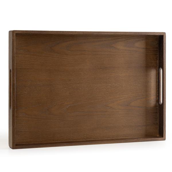 商品名: Axeman 17x12インチ アッシュウッドサービングトレイ ハンドル付き ウォールナット Axeman Wooden Serving Tray with Wood Handles|Ottoman Tray for Breakf...