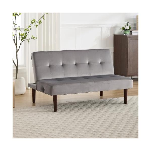 商品名:  Convertible Futon Sofa Bed for Small Space, 66'' Corduroy Modern New Folding Loveseat Sleeper Couch with Adjustabl...