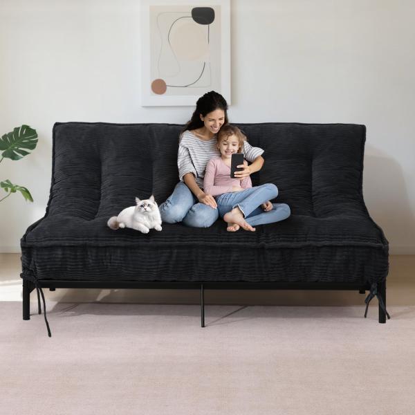 商品名:  JUIKURY 8" Futon Mattress Full Size, Thick Futons Sofa Couch Bed Sleeper Sofa Bed, Floor Mattress for Adults, Roll...