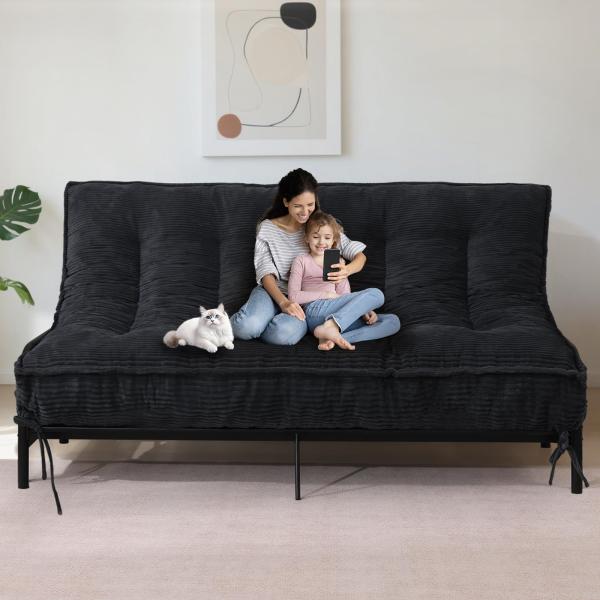 商品名:  JUIKURY 8" Futon Mattress Queen Size, Thick Futons Sofa Couch Bed Sleeper Sofa Bed, Floor Mattress for Adults, Rol...