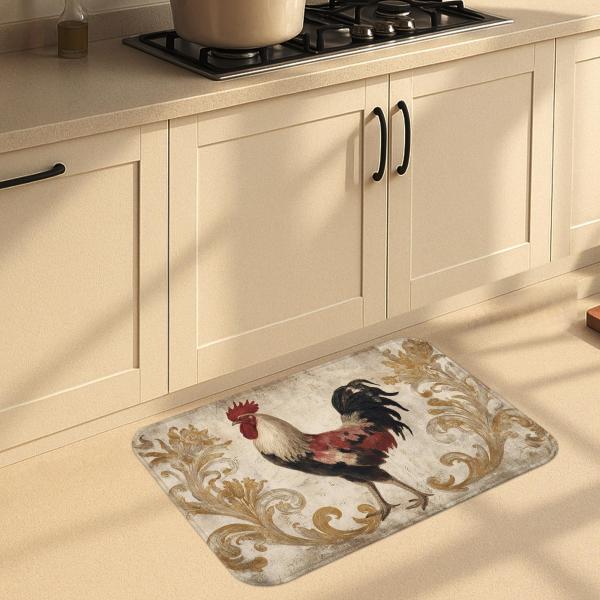 商品名:  Rustic Rooster Kitchen Mats for Floor, Country Vintage Memory Foam Mats, Cushioned Comfort Washable Non Slip Decor...