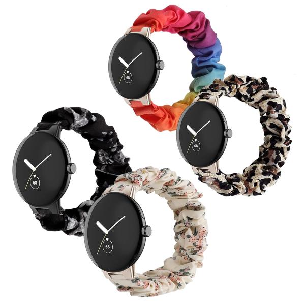 商品名:  Scrunchie Bands for Google Pixel Watch 3 strap 45mm for Women,Replacement Scrunchie Wristband Soft Cloth Fabric El...