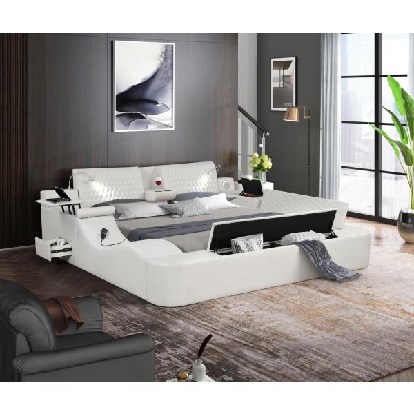 商品名:  Wirktive Smart Bed with Massage Recliner Chair - Luxury Bed Frame King Size with Reading Light, USB Port and Speak...