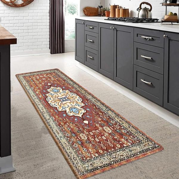 商品名:  Kitchen Mat 17"X 51" Bohemia Kitchen Runner Washable Entryway Rugs Soft Non Slip Laundry Carpets Comfort Standing ...