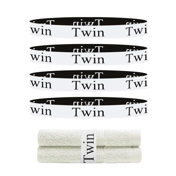 商品名:  Meatykui 4 Pieces Bed Sheet Organizer and Storage Size Label Bands, Elastic Linen Labels for Bed Sheet Sets, Elast...
