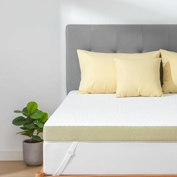 商品名: Marsail (マーセイル) ツインXL マットレストッパー 3インチ 冷却メモリーフォームジェル ソフトカバー付き CertiPUR-US and Oeko-TEX認証 ソファ/RV/キャンプに最適 Marsail Twin ...