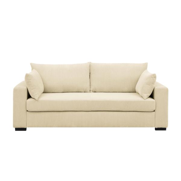 商品名:  79" Minimalist Corduroy Loveseat, 2-seater Contemporary overstuffed Comfort Sofa, Stylish Deep-seat Couch with dee...