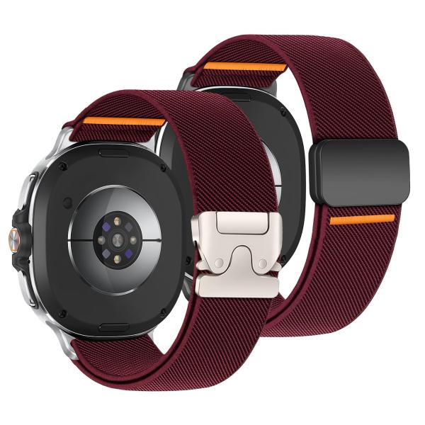 商品名: Samsung Galaxy Watch 8用ゴムバンド40mm 44mm/8クラシック 46mm メンズ/レディース、伸縮性のあるナイロン生地 ワンクリックで隙間がないスポーツストラップ Samsung Galaxy Watch...