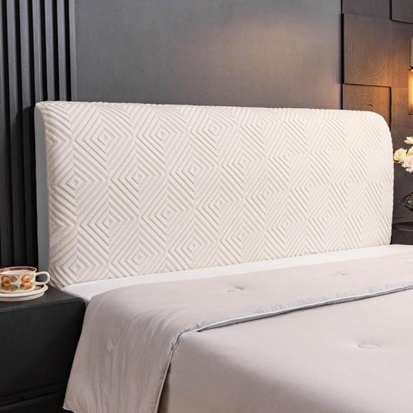 商品名:  Stretch Headboard Cover for Full Queen King Size,Jacquard Curved Bed Headboard Slipcover Anti Slip Dustproof Prote...