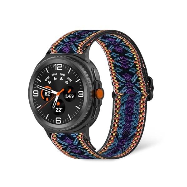 商品名:  for Samsung Galaxy Watch 8（40MM/44MM）/Watch 8 Classic/Watch Ultra 2（2025） Nylon Band Compatible with Men Women,Bra...