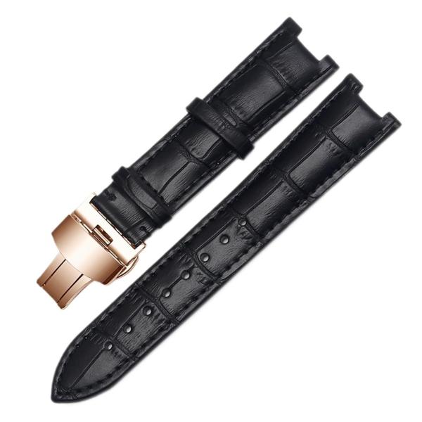 商品名:  CongYi Genuine Leather Watchband Compatible With GC Wristband 22 * 13mm 20 * 11mm Notched Strap Withstainless Stee...