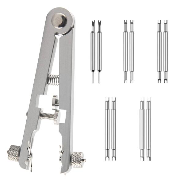 商品名: ziyue 腕時計スプリングプライヤー ツールキット 時計バンド バー ピンセット ツールプライヤー 10チップピン付き 時計の分解と交換用 (シルバー) 11個パック ziyue 11 Pack Watch Spring Pli...