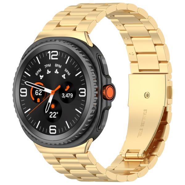 商品名: 隙間のないメタルバンド Samsung Galaxy Watch 8 40mm 44mm/Galaxy Watch 8 Classic交換用ビジネスステンレススチールバンドストラップ(ゴールド) No Gap Metal Band...