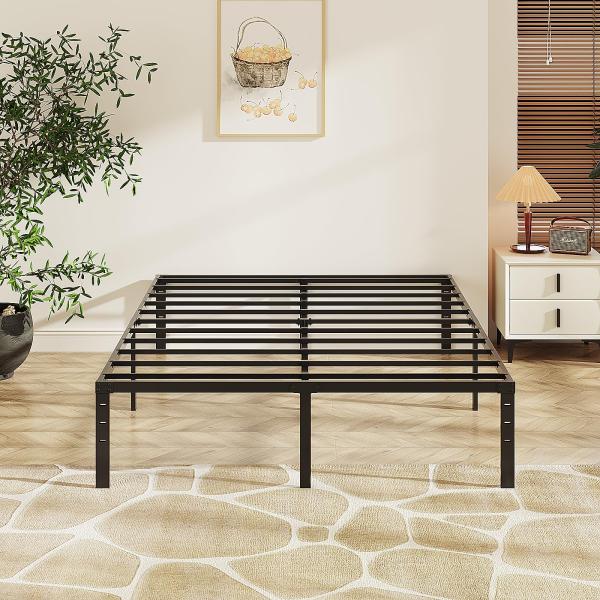 商品名:  VINGLI 12 Inch Full Bed Frame, Heavy Duty Metal Platform, No Box Spring Needed, Steel Slat Support, Easy Assembly,...