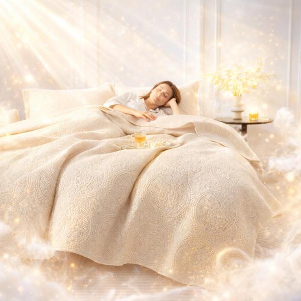 商品名:  Lightweight Matelass〓 Bedspread King Size (106x96) ? Thin Lightweight Coverlet, Summer Quilt Bedding with Shams, C...