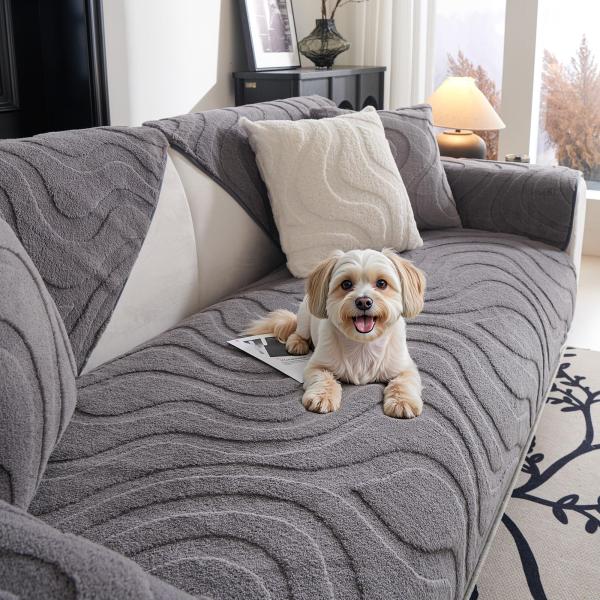商品名:  MYSKY HOME Couch Cover for Dogs Washable Non-Slip Geometric Sectional Sofa Cover for 3 Cushion Couch Sofa Furnitur...