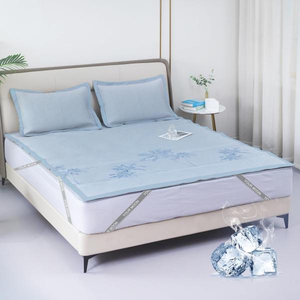 商品名: YOUR MOON (ユアムーン) フルサイズ 冷却マットレスパッド ホットスリーパー用 - ソフト 通気性 ノイズレス ベッドパッドカバー フィットした深いポケット付き (8~16インチ) - 強化された冷却技術で安らかな睡眠 ...