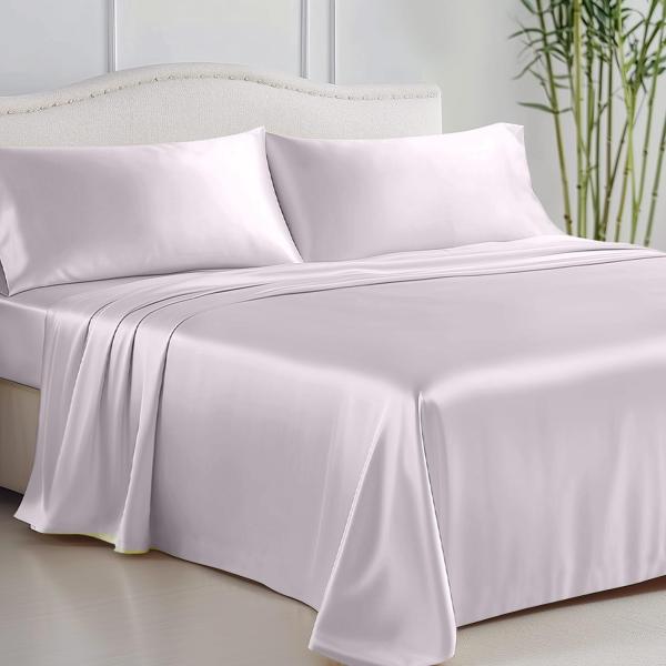 商品名:  Viscose Derived from Bamboo, Soft Cooling Bedding with Silky Smooth Finish,16" Deep Pocket, Hypoallergenic, Breath...