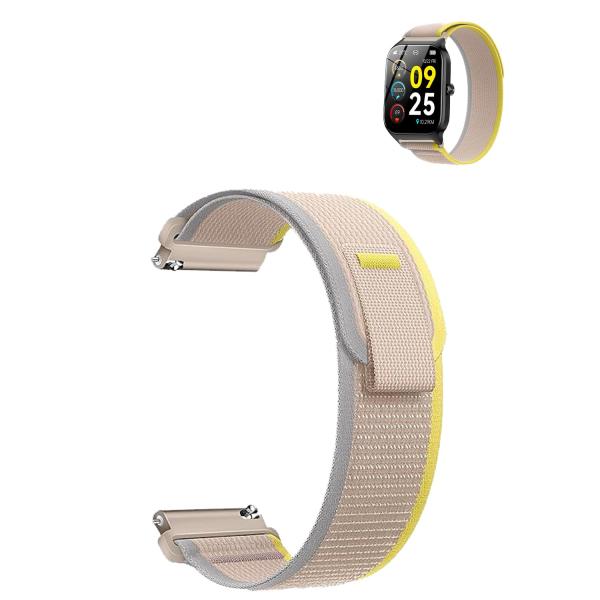 商品名: YAJOJO(ヤジョジョ) CASCHO P125スマートウォッチ用バンド ナイロンリストバンド CASCHO P125スマートウォッチ用 速乾性 吸汗性 交換用スマートウォッチストラップ 調節可能なリストバンド ホワイト YAJ...