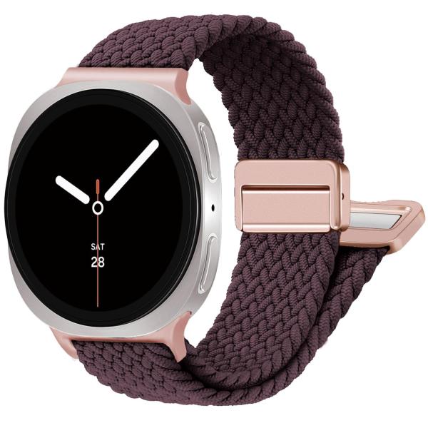 商品名: BXUXOHS 磁気ナイロンバンド Samsung Galaxy Watch 8 バンド/Galaxy Watch 8 Classic用 編組弾性生地 隙間なし スポーツストラップ Galaxy Watch 8/8 Classic...