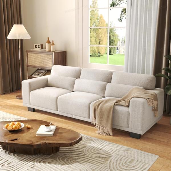 商品名:  Pipishell 3 Seater Sofa Couch with Deep Seats and Wide Armrests, 89" Couches for Living Room, Comfy 3-Seater Futon...
