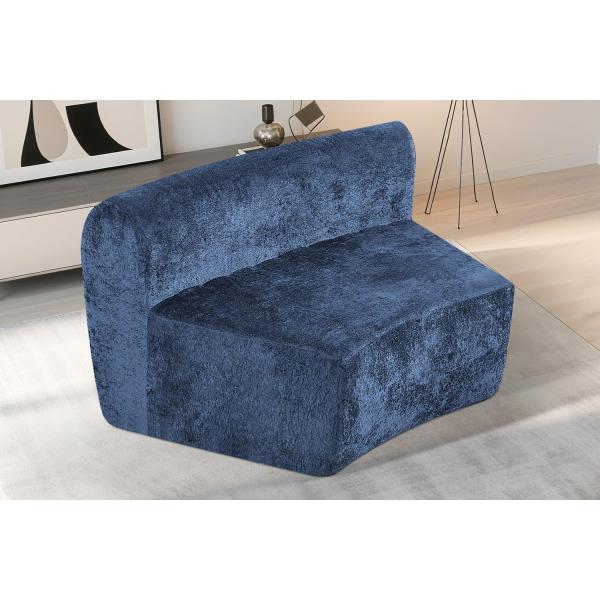 商品名: HABUTWAY モジュラーセクショナルソファ 低反発素材 シングルソファチェア 深いシート付き リビングルーム/アパートメント/オフィスに 組み立て不要 ブルー HABUTWAY Modular Sectional Sofa M...