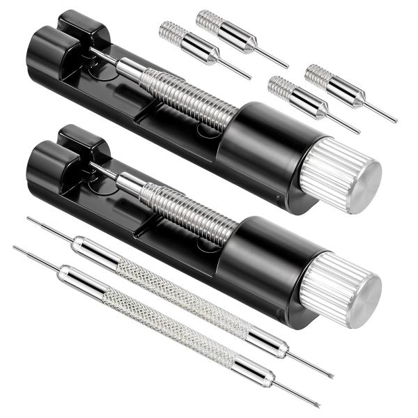 商品名: SynHHergyx 腕時計リンク取り外しキット 腕時計バンド修理ツールキット 腕時計ブレスレットの調整と交換用 サイズ変更ツールピンリムーバー ストラップのサイズ変更用 予備交換付き SynHHergyx Watch Link ...