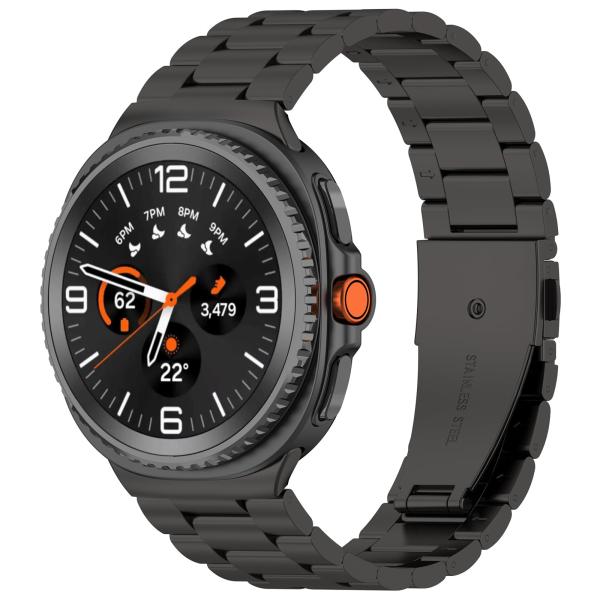 商品名: Samsung Galaxy Watch 8、Watch 8 Classic用メタルバンド、ステンレススチールストラップ、調節可能なリストバンド(Samsung Galaxy Watch 8スマートウォッチ用)(ブラック) Met...