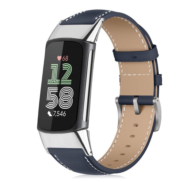 商品名:  VanHooc Slim Leather Watch Bands Compatible with Fitbit Charge 6/Fitbit Charge 5, Classic Leather Wristband,Replac...