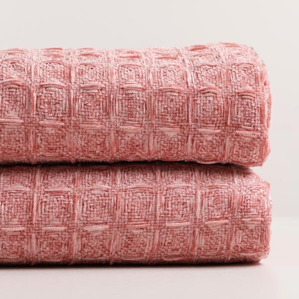 商品名: ISAENNE ピンク 薄手ワッフル織り スローブランケット、無地 通気性 ソフトクーリングブランケット 軽量で肌に優しいブランケット ソファ、ベッド、キャンプ、クリスマス、オールシーズン使用、83x59インチ ISAENNE P...